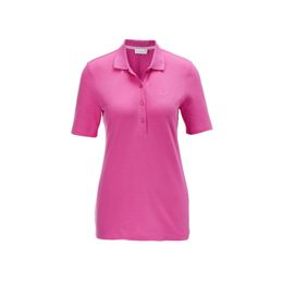 GOLDNER Damen Poloshirt "Kurzgr&ouml;&szlig;e Poloshirt in hochwertiger Pikee-Qualit&auml;t", pink, Gr. 24, Obermaterial: 100% Baumwolle CO., Shirts, Ohne
