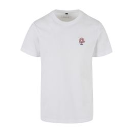 MisterTee Herren T-Shirt "MisterTee Herren Donut Tee EMB", wei&szlig;, Gr. S, bedruckt, 100% Baumwolle, Shirts