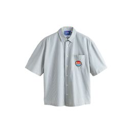 next Button Up Shirt male size M Blue / White