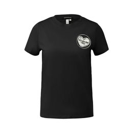 QS T-Shirt Damen Gr&ouml;&szlig;e XS schwarz / wei&szlig;