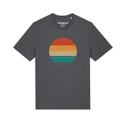 Watapparel Shirt ' Retro Sunset Ocean ' Herren Gr&ouml;&szlig;e S anthrazit / mischfarben