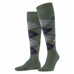 Burlington Herren Kniestr&uuml;mpfe "Manchester", Gr. 40, gr&uuml;n, Baumwollmischung, Argyle-Muster, Socken, Einheitsgr&ouml;&szlig;e 40-46, Argyle-Muster,