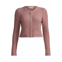 Kr&uuml;ger KR&Uuml;GER Damen Strickjacke "Strickjacke JALMA", rosa, Gr. 36, Obermaterial: 98% Polyester PES. 2% Elasthan EL., Strickjacken
