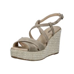 Nero Giardini Damen Keilsandalette "Nero Giardini Sandalen Veloursleder", Gr. 41, braun, Veloursleder, Schuhe