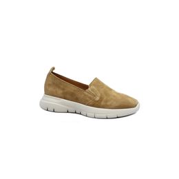 Frau Slip-Ons 'FRAU 43B7 daino scarpe donna sneakers slip-on elasticizzata pelle' female size 40 Light brown