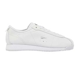 Lacoste - "Club" Sneaker f&uuml;r Damen, Leder (Wei&szlig;)