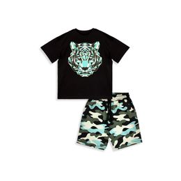 Denokids Set boy size 134 Mint / Black
