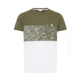 !Solid T-Shirt 'Sinor' Herren Gr&ouml;&szlig;e L gr&uuml;n / wei&szlig;