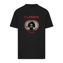 Merchcode T-Shirt '21 Savage Before Dishonor' Herren Gr&ouml;&szlig;e XXXL grau / dunkelrot / schwarz