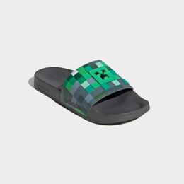 Damen Badesandale "ADILETTE SHOWER MINECRAFT BADESCHLAPPEN", adidas Sportswear, Gr. 47grau four, grau four, grau four, Synthetik, Schuhe