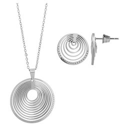 Adelia&acute;s ADELIA ́S Damen Paar Ohrh&auml;nger "Ohrringe aus Edelstahl", silber, Edelstahl, Ohrringe, Ein Geschenk, das Freude macht