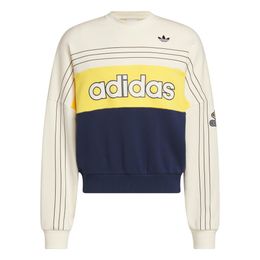 adidas originals Sweatshirt 'Varsity' Herren Gr&ouml;&szlig;e L navy / curry / wollwei&szlig;