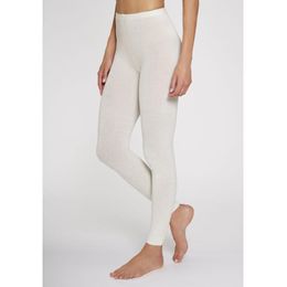 LAVANA basic Strickstrumpfleggings in natur meliert | Gr.: 44-46