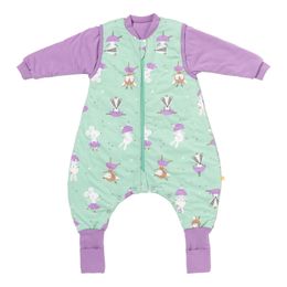 SCHLUMMERSACK Babyschlafsack "Schlafsack mit F&uuml;&szlig;en 3.5 Tog", L: 50cm, gr&uuml;n, Schlafs&auml;cke