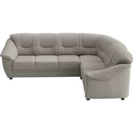 Sit & More Ecksofa SIT & MORE, B:262cm H:90cm T:212cmstone, Wohnzimmer, Sofas, "Savona L-Form, B. 262cm, klassisches Design, Federkern, Komfort Sitz", mit