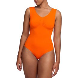 cfab Shaping Bodysuit 'Tank Bodysuit Sculpting Shapewear mit Slip' female size 4XL Orange