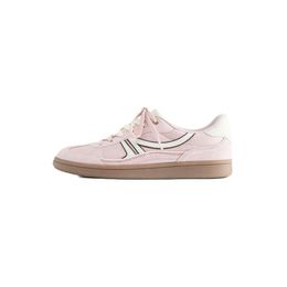 Pull&Bear Pull&bear Sneaker 'BAMBA' Damen Gr&ouml;&szlig;e 36 altrosa / wei&szlig; Sommerschuhe