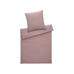 Elegante Bettw&auml;sche Lilly in ziegel | Gr.: 135 x 200 + 80 x 80 cm