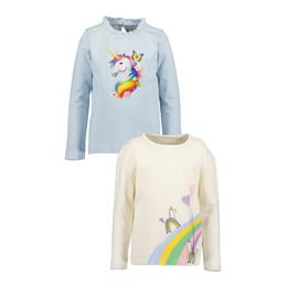 Blue Seven Shirt girl size 110 Ecru / Pastel blue / Yellow / Lavender
