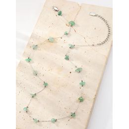 Hey Happiness Kette 'Green Aura' Damen Gr&ouml;&szlig;e Onesize silber