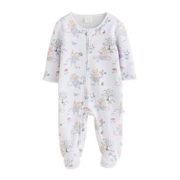 next Schlafanzug Jungen Gr&ouml;&szlig;e 56 beige / gr&uuml;n / pastelllila / wei&szlig;
