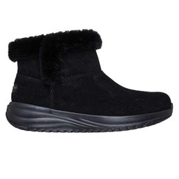 Skechers - "On The GO Stellar" Stiefeletten f&uuml;r Damen, Wildleder, Kunstfell gef&uuml;ttert (Schwarz)