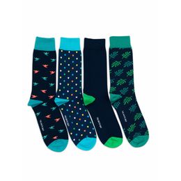 The Arctic Bay Socks 'DEEP BLUE EDITION Gift box 4 Pack Unisex' male size 36/40 Mixed colors