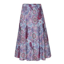 TATUUM Rock 'Satini 3' Damen Gr&ouml;&szlig;e 38 hellblau / lachs / weinrot / wei&szlig;
