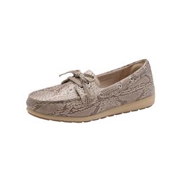 Tamaris Mokassin Damen Gr&ouml;&szlig;e 39 beigemeliert / hellbraun Sommerschuhe
