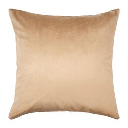 Dekokissen Pad, B:40cm H:2cm L:40cm, beige, Polyester, Dekokissen_Sitzkissen_Kissenh&uuml;llen, "Elegance", Design als Basic, aus Samt, elegante Optik