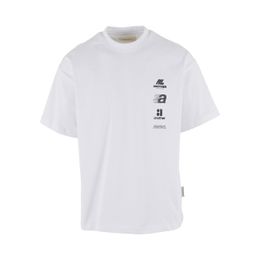 Herren T-Shirt "Another Cotton Lab Post Long Run Meal T-Shirt"wei&szlig;, Gr. L, ANOTHER COTTON LAB, bedruckt, 100% Baumwolle, Shirts