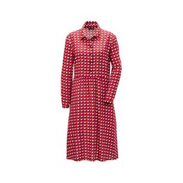 GOLDNER Damen Druckkleid "Kurzgr&ouml;&szlig;e Bequemes Freizeitkleid in modischem Druck", rosa, Gr. 22, Obermaterial: 100% Viskose CV., Kleider, Ohne