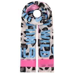 Zwillingsherz Damen Schal ""Wild Leo"", bunt, Obermaterial: 80% Polyester, 20% Viskose, Modet&uuml;cher, leichtes Material, gro&szlig;er Leo-Print mit