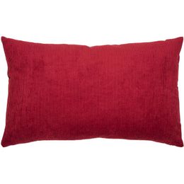 Pad Dekokissen &raquo;CASUAL&laquo; Feines Cord-Design, gro&szlig;e Farbvielfalt, in verschiedenen Gr&ouml;&szlig;en rot Polyacryl, Polyester B/L: 35cm x 60cm, 1 Stk.