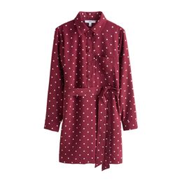 next Kleid Damen Gr&ouml;&szlig;e 48 cranberry / wei&szlig; Sommerkleid
