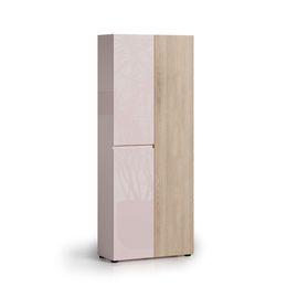 Schuhschrank Home Affaire, B:80cm H:200cm T:34cm, beige, Flur, Schr&auml;nke, "LADY, Schuhkommode,Schuhm&ouml;bel,Schuhablage,Schuhregal", 10 Einlegeb&ouml;den,12