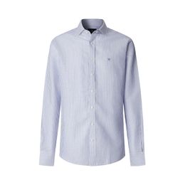 Hackett London Button Up Shirt 'Ess' male size XXL Light blue / White