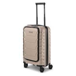 SMARTBOX Trolley "Edition 01 4 Rollen Kabinentrolley 55 cm Laptopfach", beige, Polypropylen, Koffer