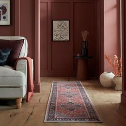 FLAIR RUGS Teppich &raquo;Windsor&laquo; rechteckig 4 mm H&ouml;he Waschbarer Teppich rot Kunstfaser B : 60cm 1 Stk., 4mm, L: 230cm