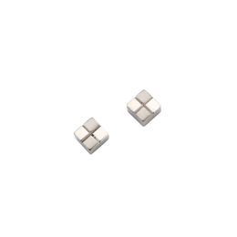 Firetti Damen Paar Ohrstecker &raquo;Schmuck Geschenk Titan Ohrschmuck Ohrringe quadratische Form W&uuml;rfel&laquo; silber Titan
