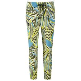 Madeleine Mode MADELEINE Pants female size 48 Blue / Olive / Apple / Off white