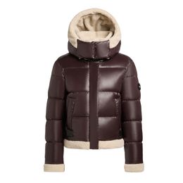 Khujo Winter Jacket 'Nessie2' female size M Dark purple / Wool white
