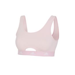 adidas Sportswear Bustier 'SCOOP BRALETTE' Damen Gr&ouml;&szlig;e M/L hellpink / wei&szlig;