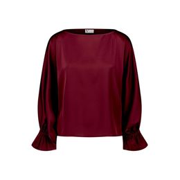 Vera Mont Satin-Bluse mit Fledermaus&auml;rmeln in Deep Dahlia | Gr.: 42