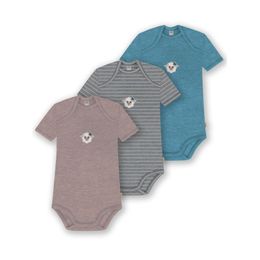 Normani Romper/Bodysuit 'Tauranga' boy size 98 Grey / Dark grey / Petrol / Dusky pink