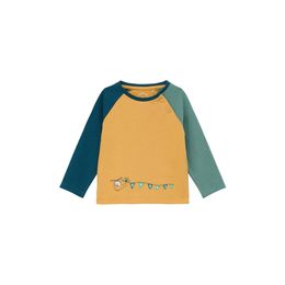 s.Oliver Shirt 'Raglan' Jungen Gr&ouml;&szlig;e 80 honig / petrol / mint