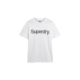 Superdry & Co T-Shirt 'Core' Herren Gr&ouml;&szlig;e L anthrazit / wei&szlig;
