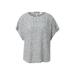 QS Blouse female size XL Blue / Anthracite / White
