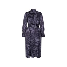 Seidensticker Curvy Kleid ' Schwarze Rose ' Damen Gr&ouml;&szlig;e 48 dunkelgrau / lila Sommerkleid