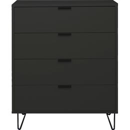 M&auml;usbacher Kommode M&Auml;USBACHER, B:81cm H:100cm T:45cm, grau, Holzwerkstoff, Sideboards, "Bonnie", Kommode mit Drahtgestell